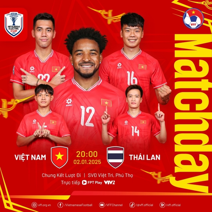 Xem trực tiếp bóng đá Việt Nam vs Thái Lan ở đâu, kênh nào? Link xem chung kết AFF Cup 2024